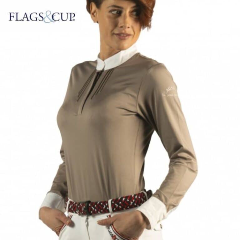FLAGS & CUP – Polo de concours Kavala manches longues | Equinoxe Shop